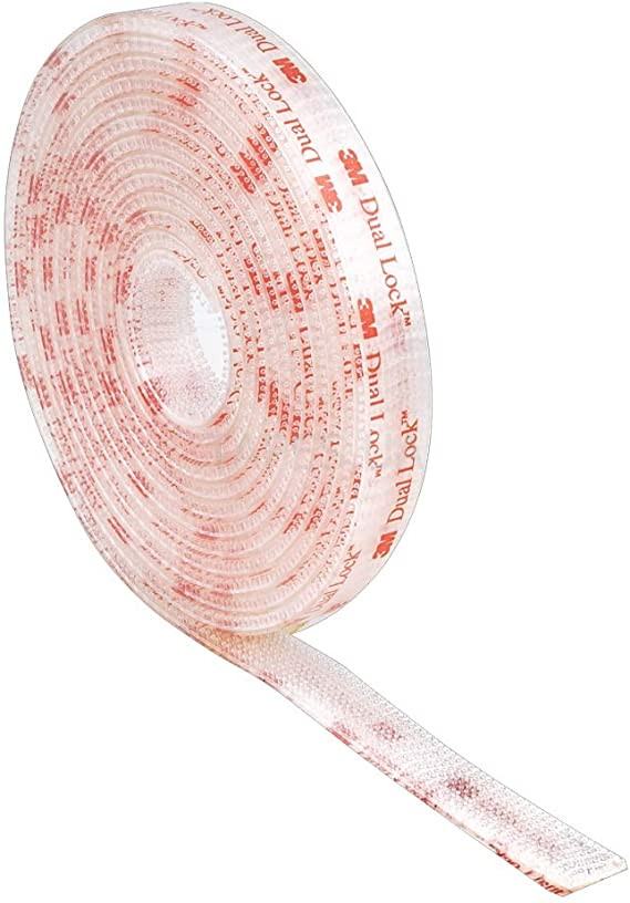 Узкая липучка 3M 3560 прозрачная ширина 19мм, в рулоне 45,7м, до 1000 ...